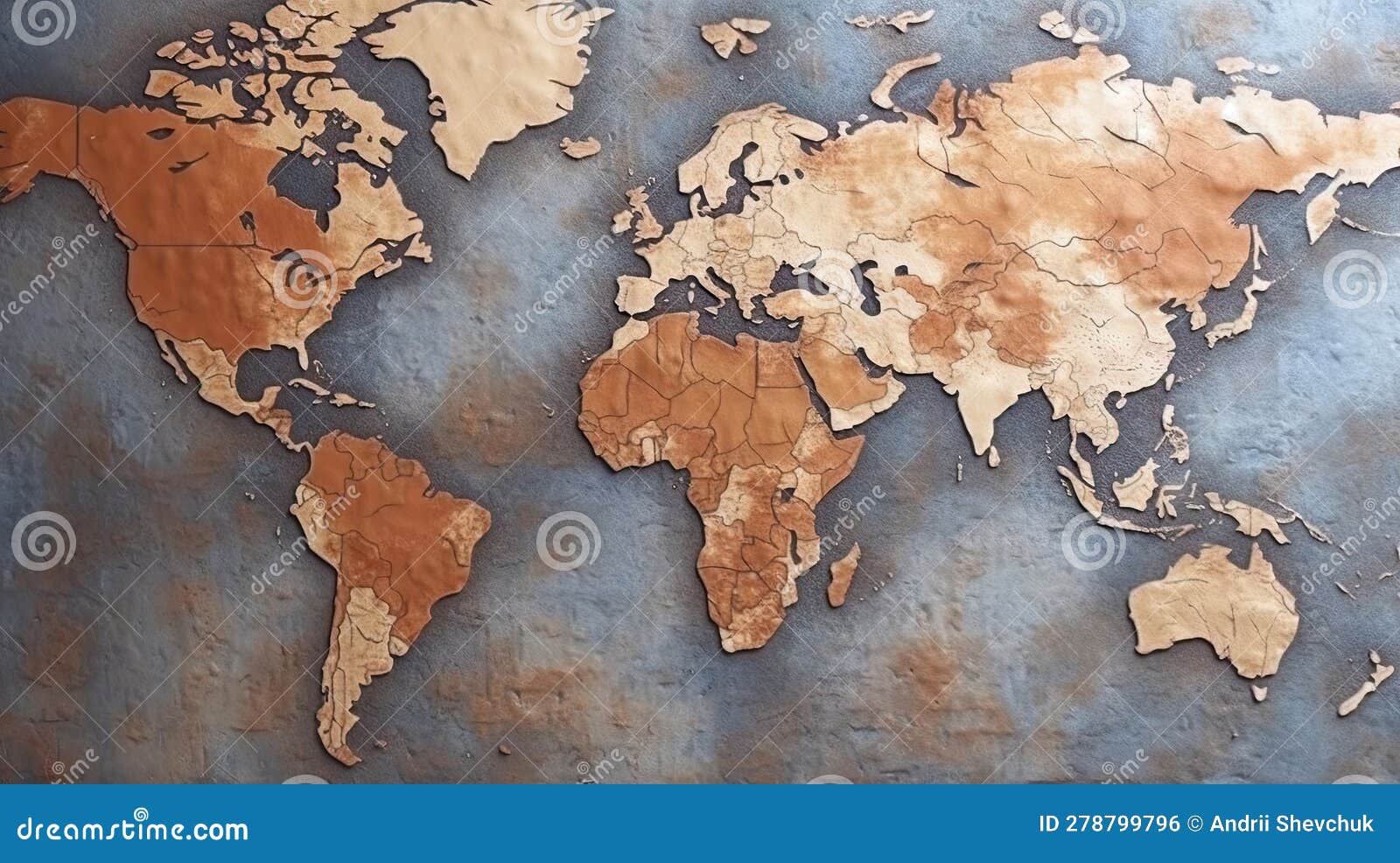 World Map Abstract Texture Surface Background. Generative AI Stock ...