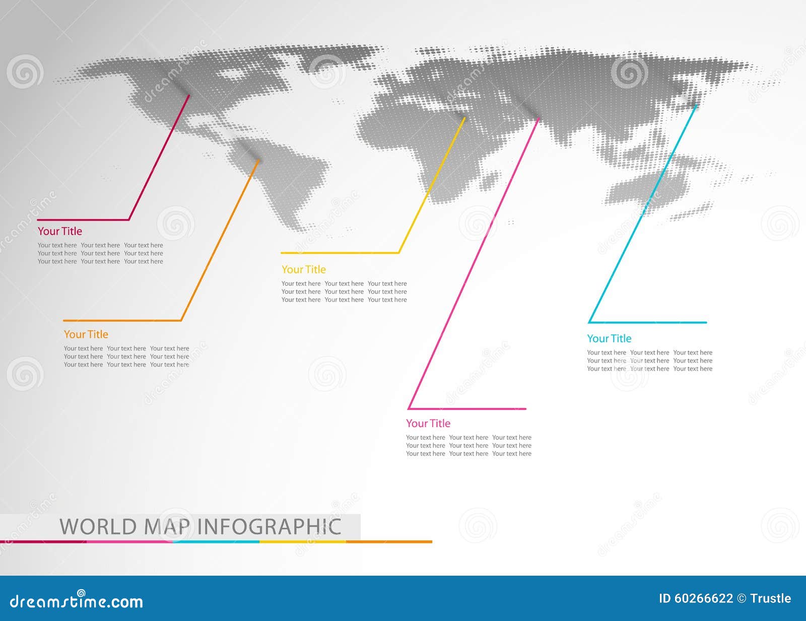 World map stock vector. Illustration of color, abstract - 60266622