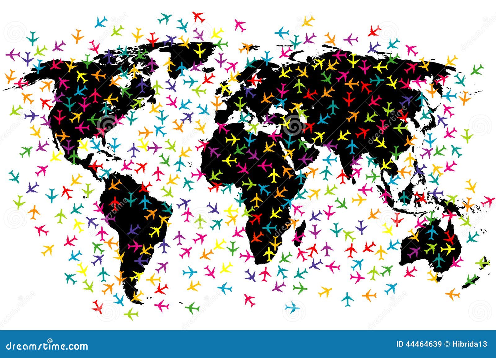 World map airline flights stock illustration. Illustration of travel ...