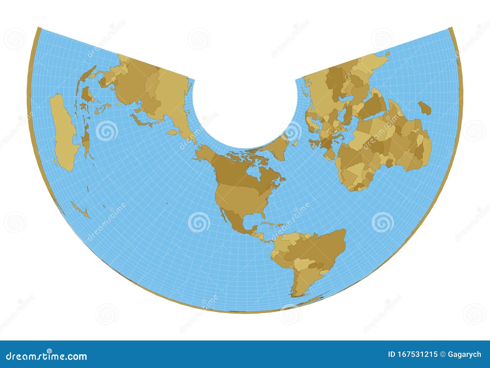 World Map. Albers Equal-area Conic Projection Stock Vector ... World Map. Albers Equal-area Conic Projection Stock Vector ...