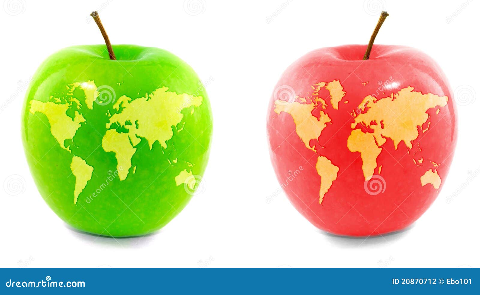 World map on apples stock photo. Image of form, global - 20870712