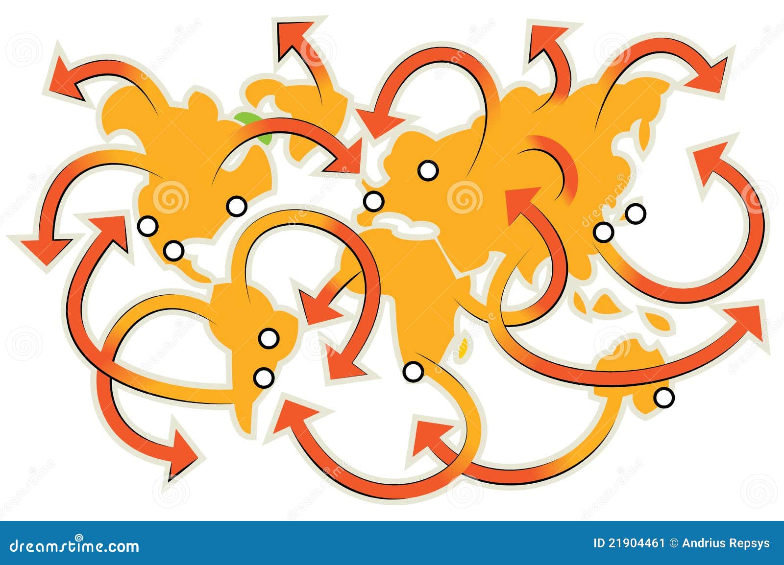 World map and arrows stock vector. Illustration of earth - 21904461
