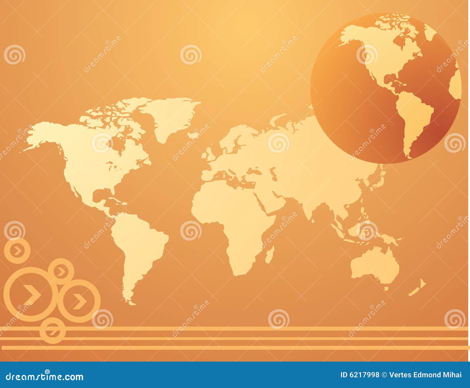 World map with arrows stock vector. Illustration of network - 6217998