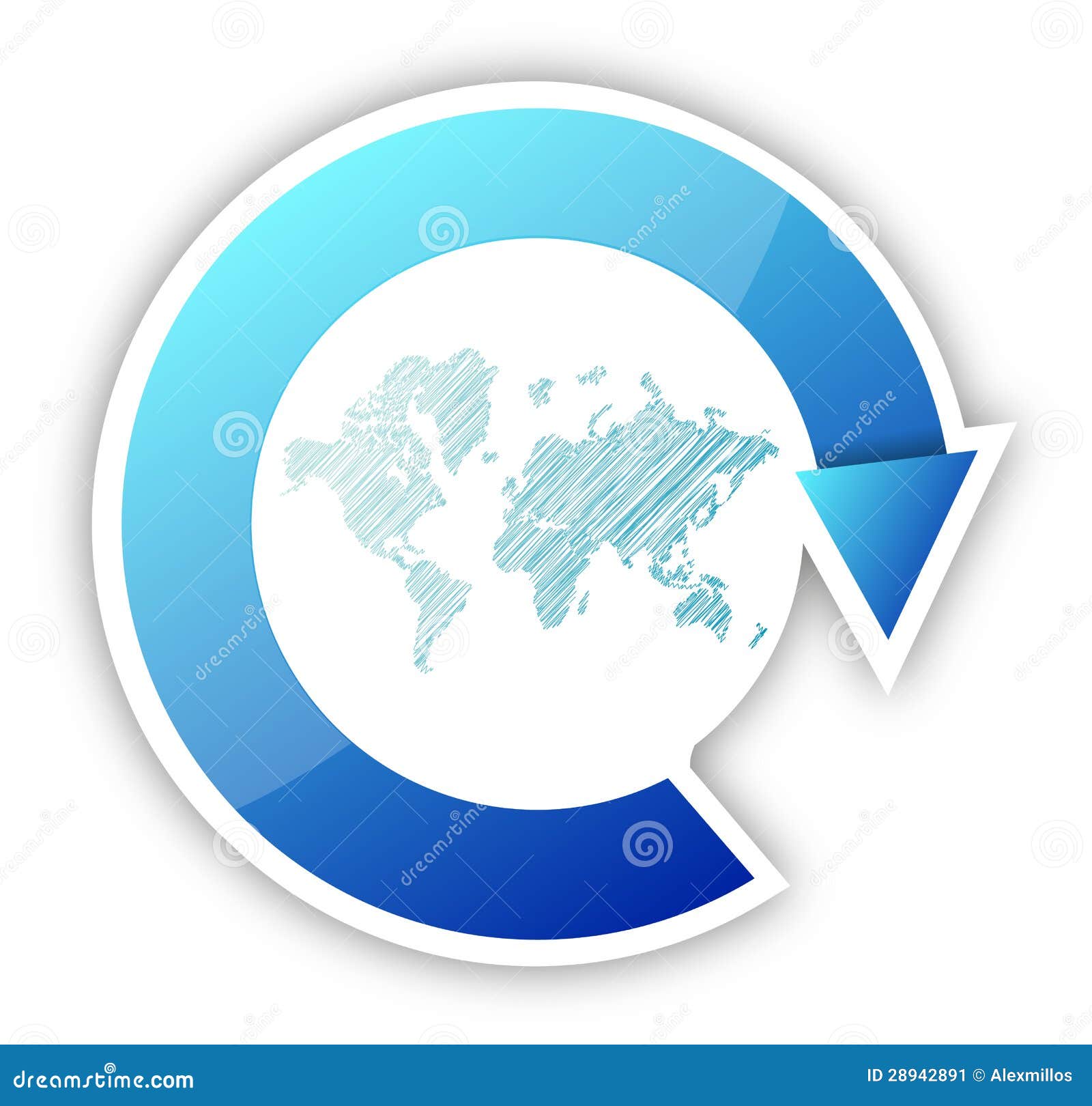 World Map Cycle Illustration Design Stock Illustrations – 819 World Map ...