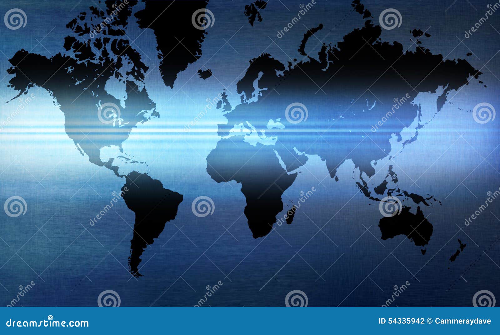 Blue World Map Stock Photography | CartoonDealer.com #7896872