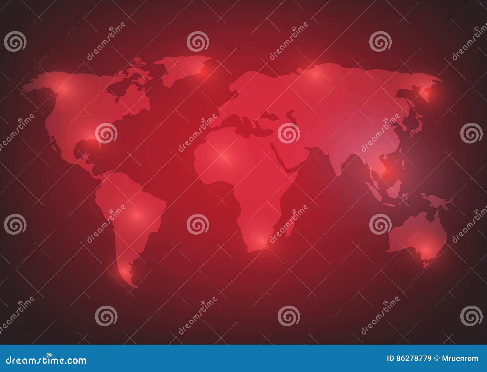 World Map Background Illustration on Red Stock Vector - Illustration of ...