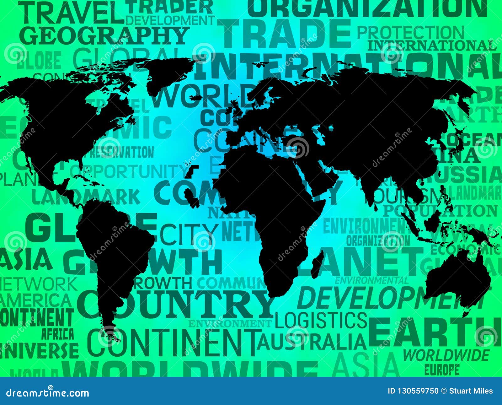 World Map Background Meaning International or Global Stock Illustration ...