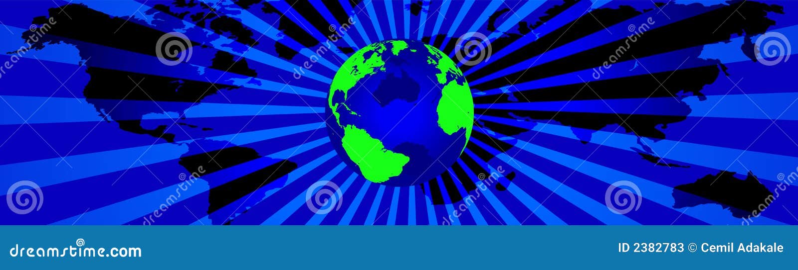 World map banner stock vector. Illustration of round, background - 2382783