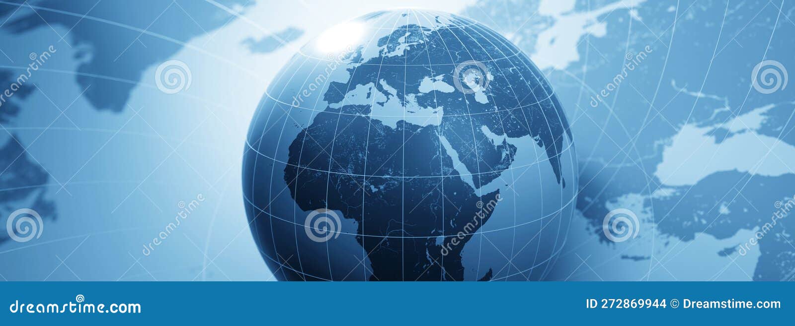 World Map Banner Concept. Detailed Flat Map of Continents. 3d Rendering ...