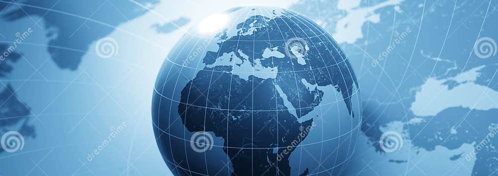 World Map Banner Concept. Detailed Flat Map of Continents. 3d Rendering ...