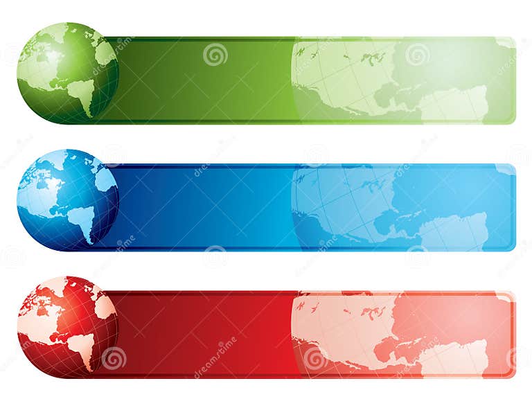 World map banners stock vector. Illustration of website - 8880544