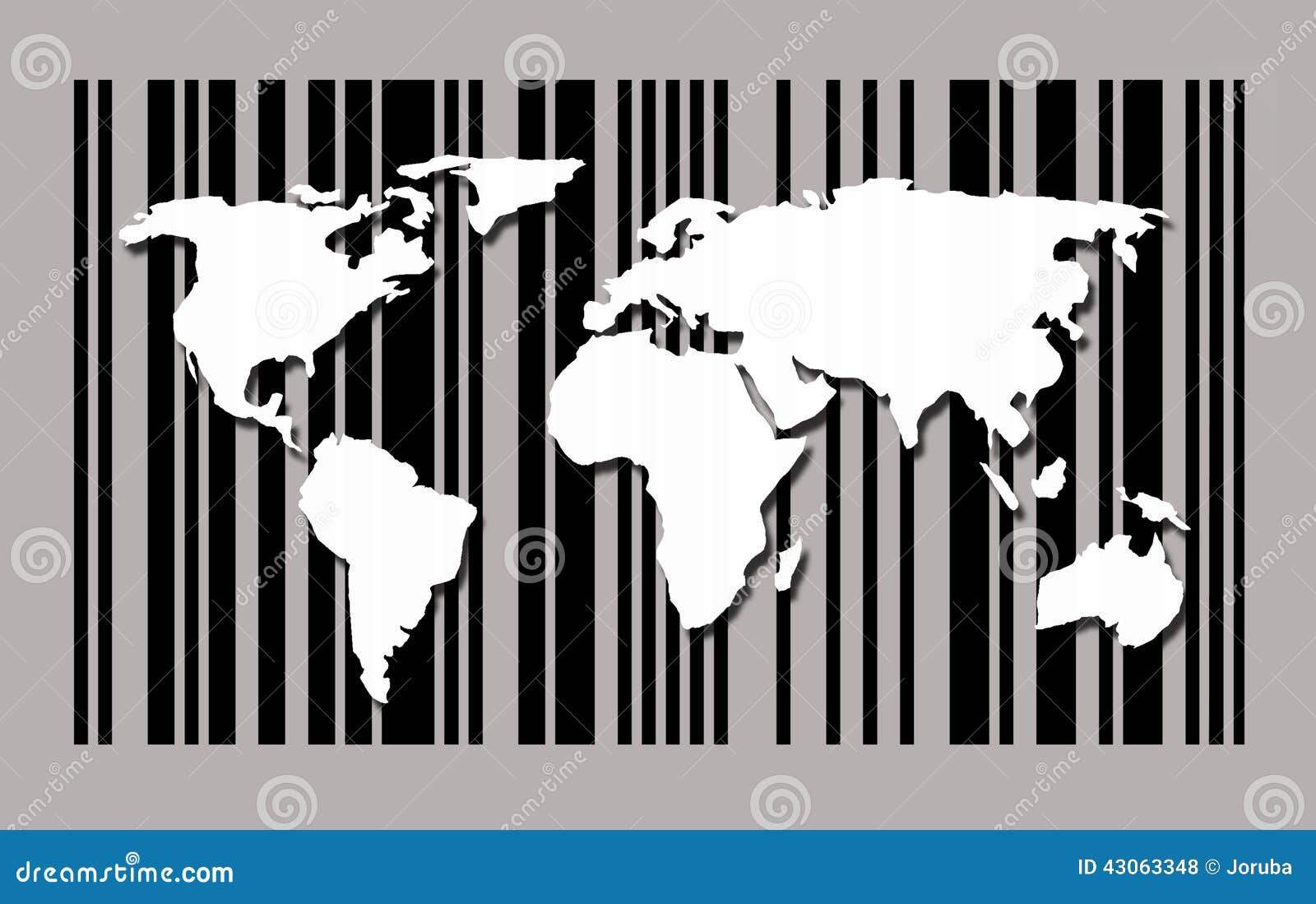 World Map On Barcode Background Royalty-Free Stock Image ... World Map On Barcode Background Royalty-Free Stock Image ...