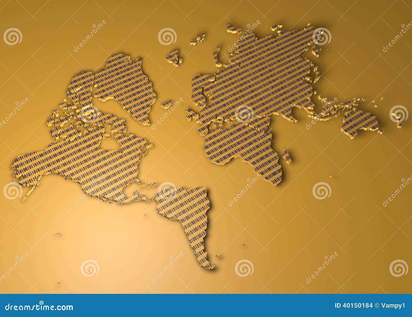World Map With Binary Numbers As Texture Stock Photography ...