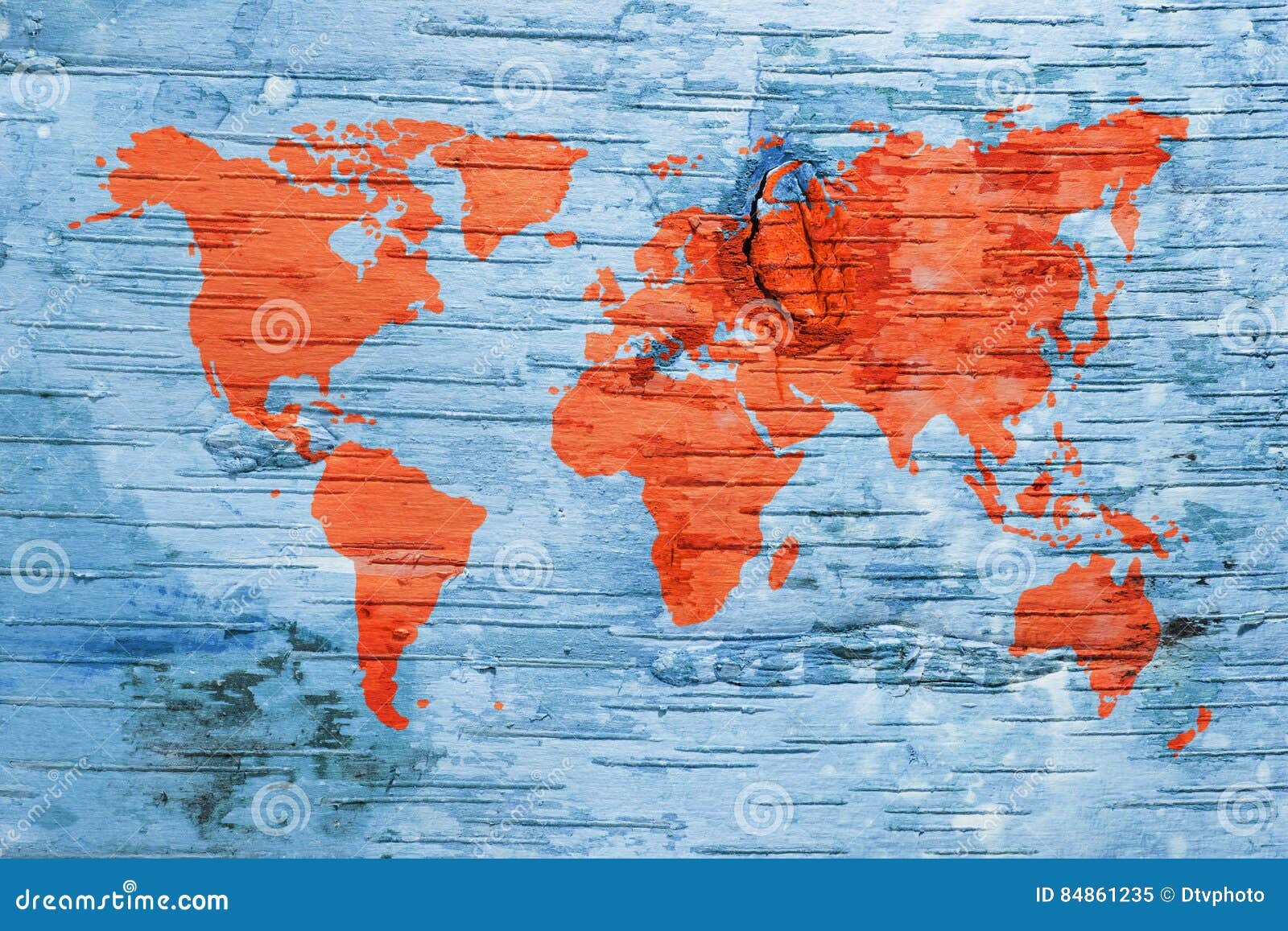 World Map On Birch Cork Royalty-Free Stock Photo | CartoonDealer.com ...