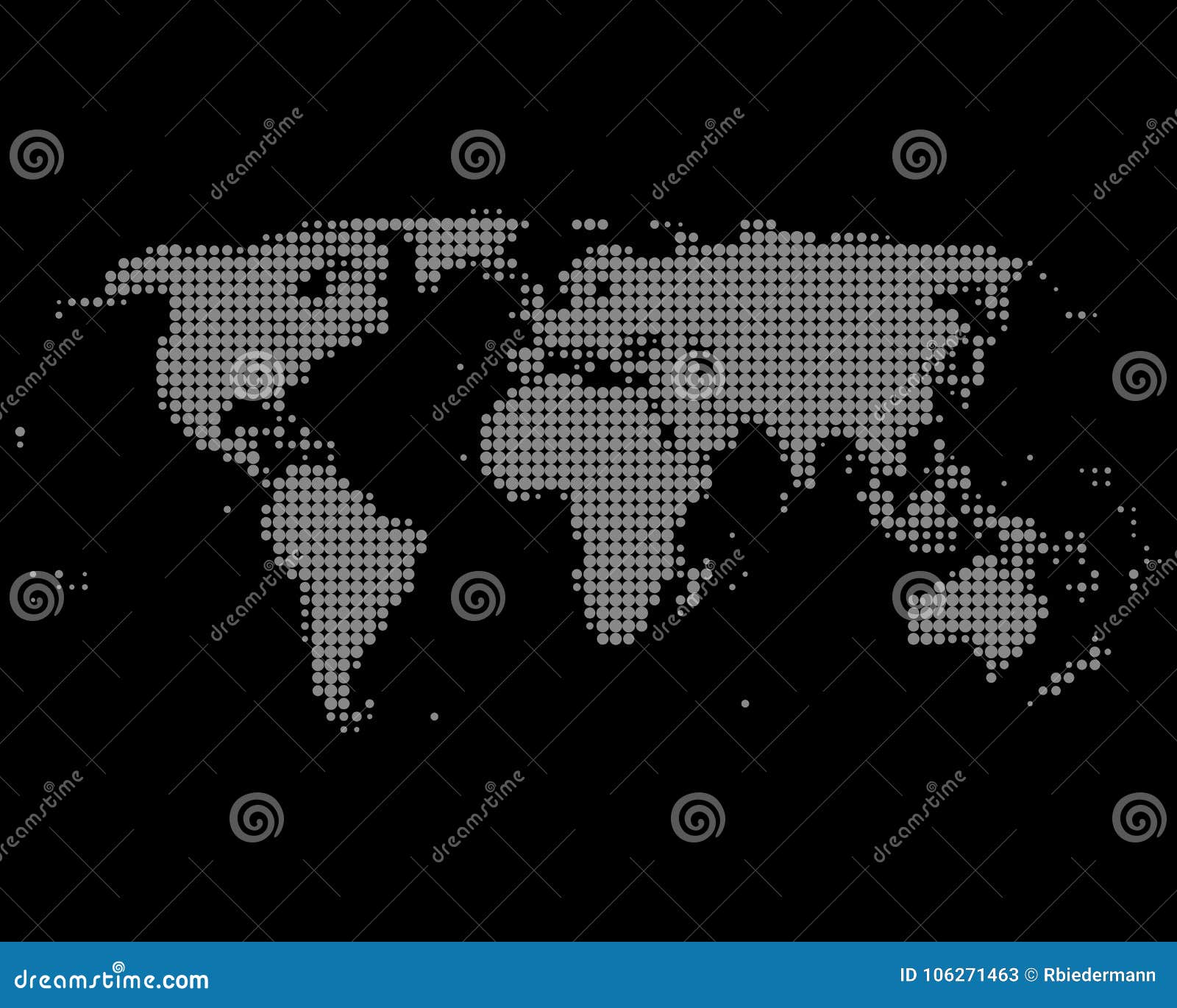 World map on black stock vector. Illustration of circle - 106271463