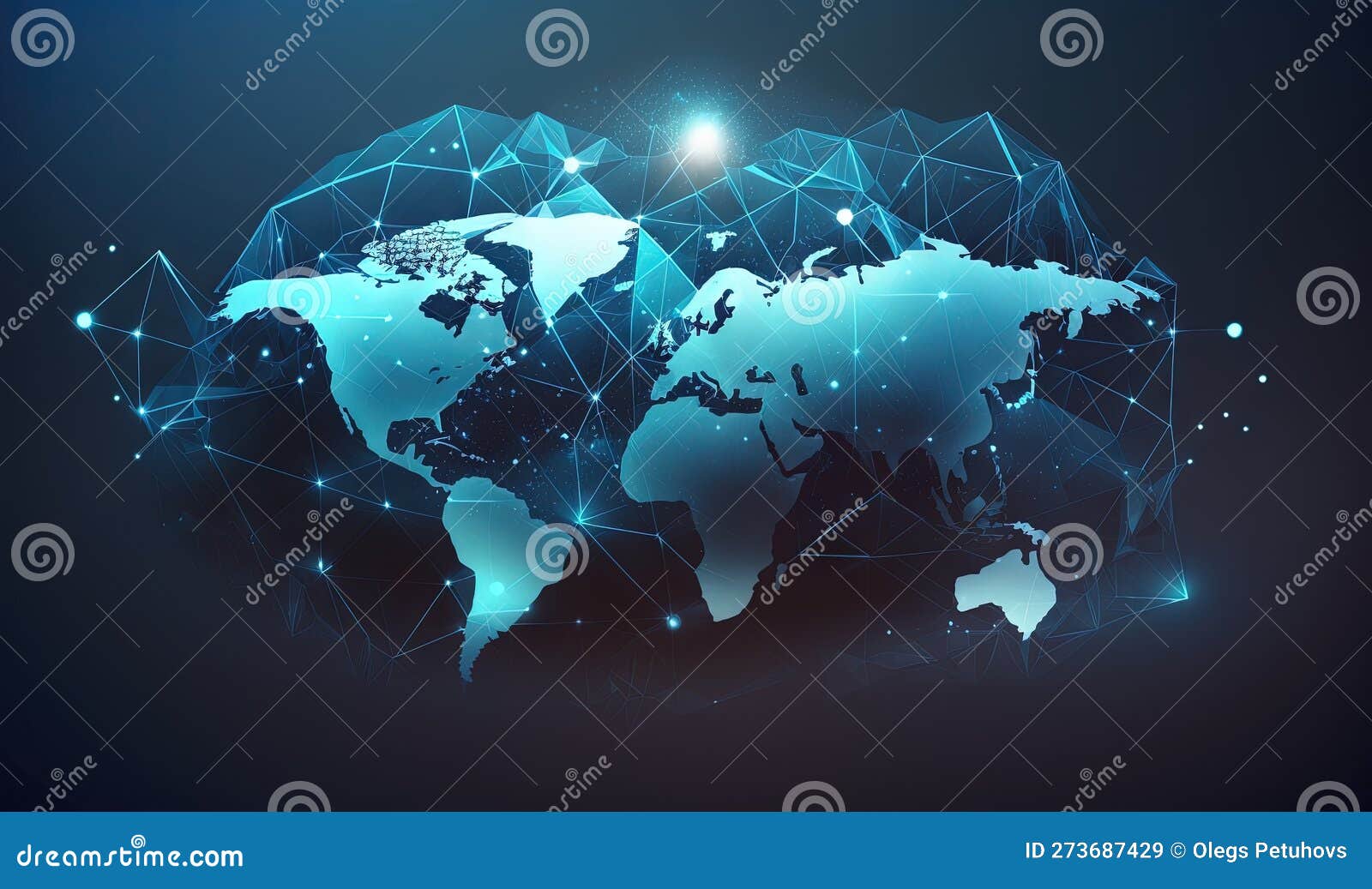 A World Map with a Blue Background and a Blue Background Stock Image ...