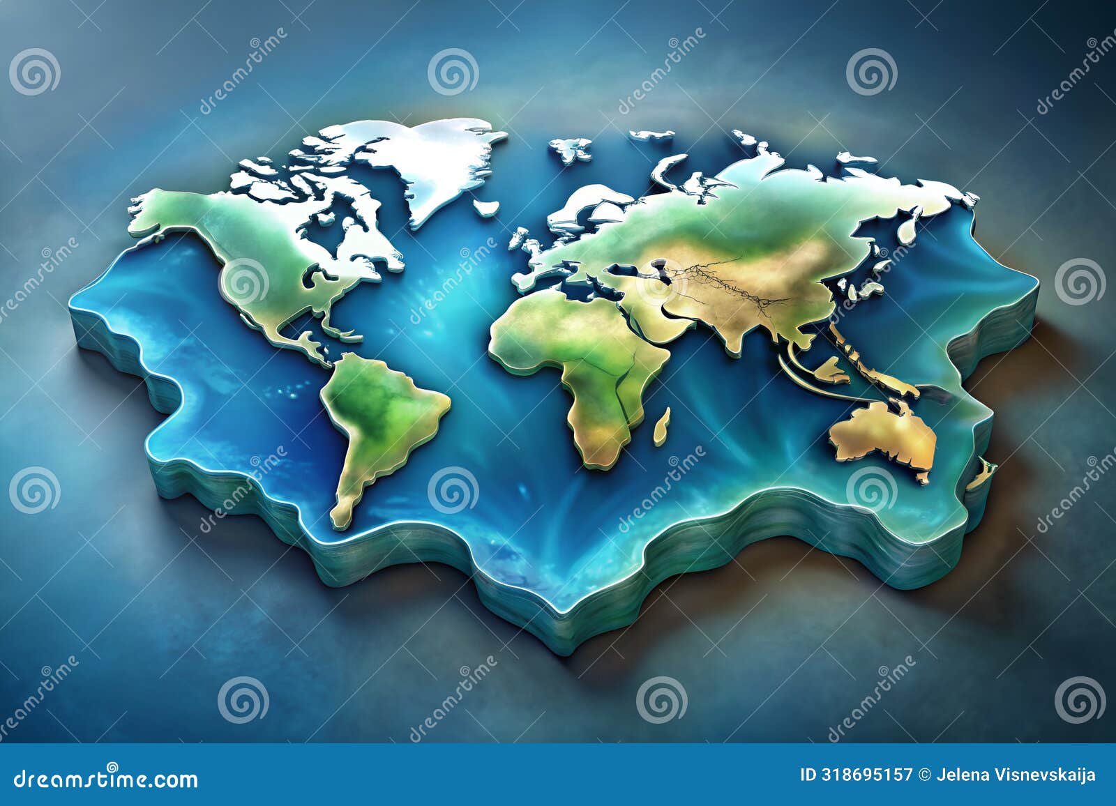 World map blue background stock illustration. Illustration of australia ...