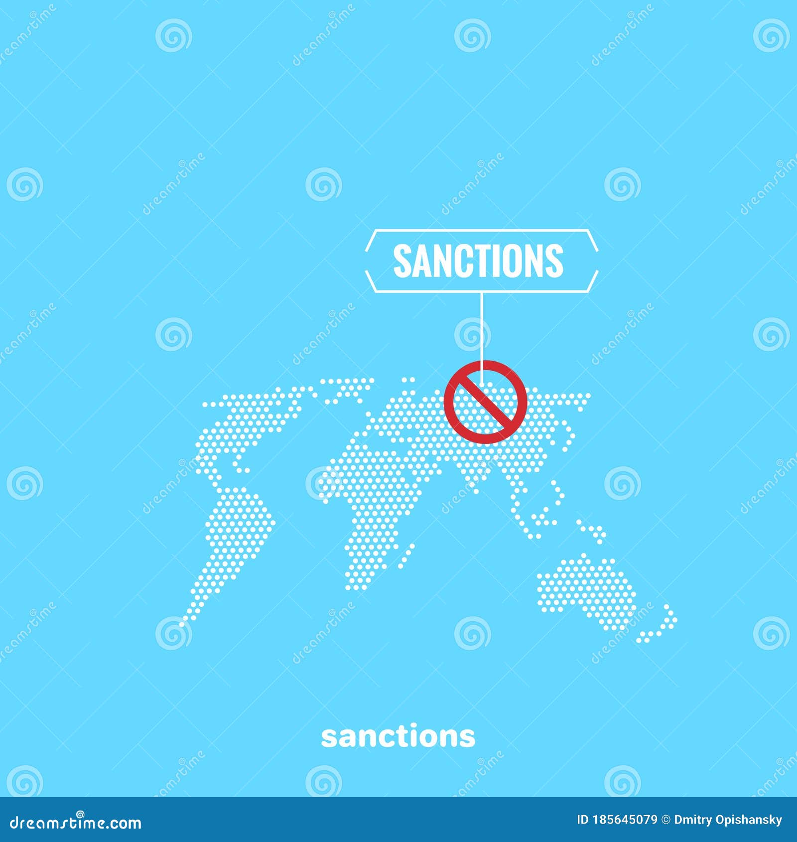 Sanctions stock vector. Illustration of concept, grunge - 185645079