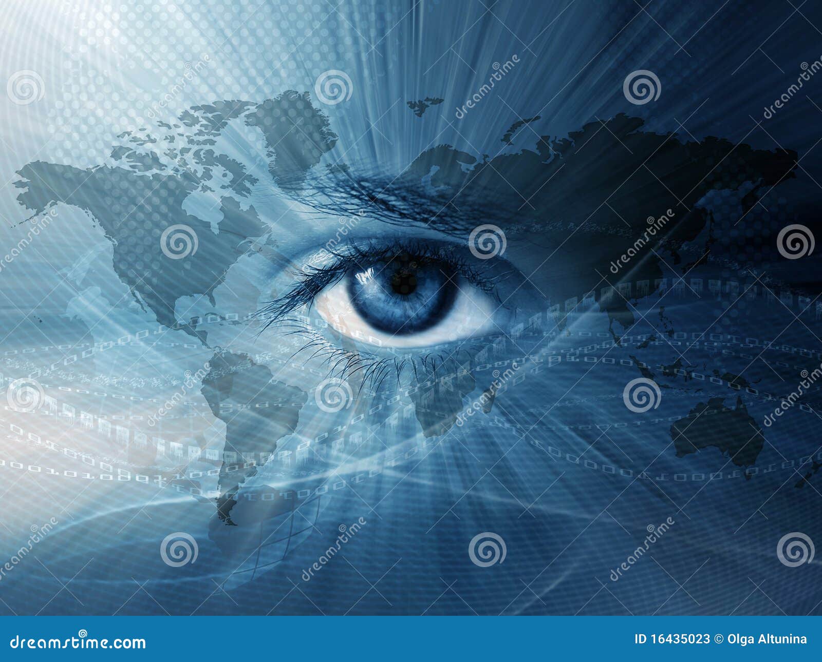 Blue Eyes Map Of The World - United States Map