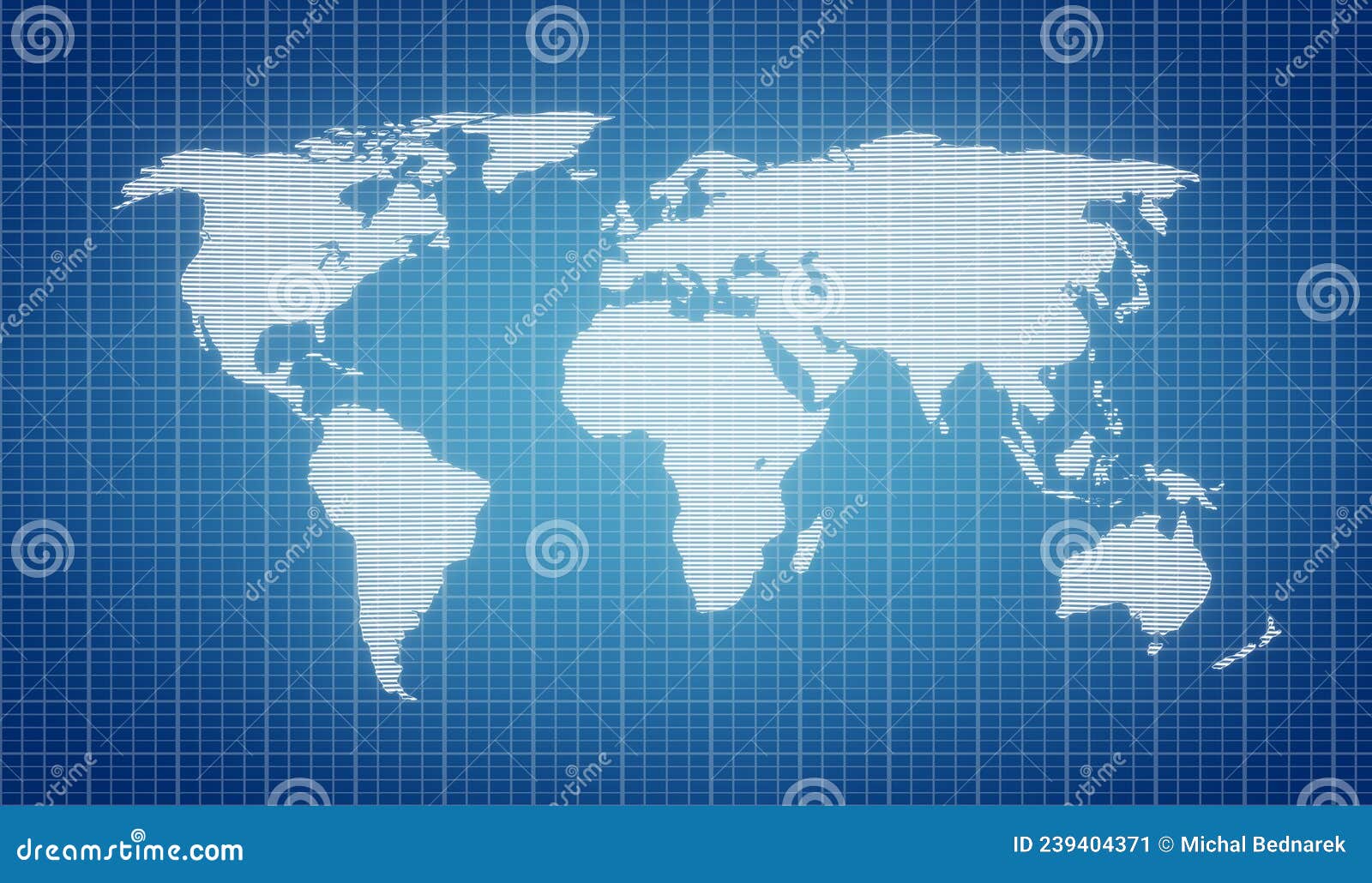 Blueprint World Map Illustration Design | CartoonDealer.com #40700151