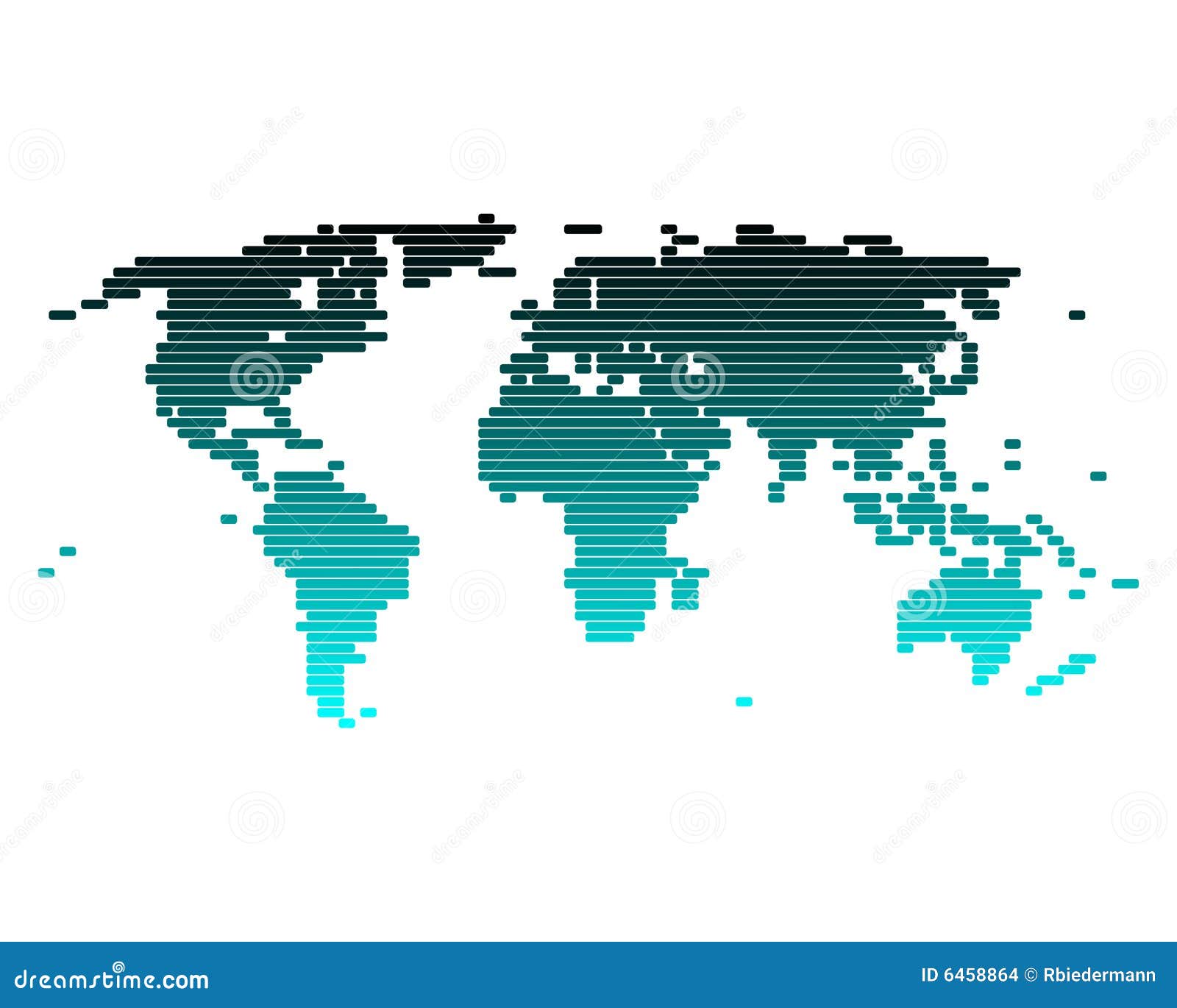 World map of broad lines stock vector. Illustration of earth - 6458864