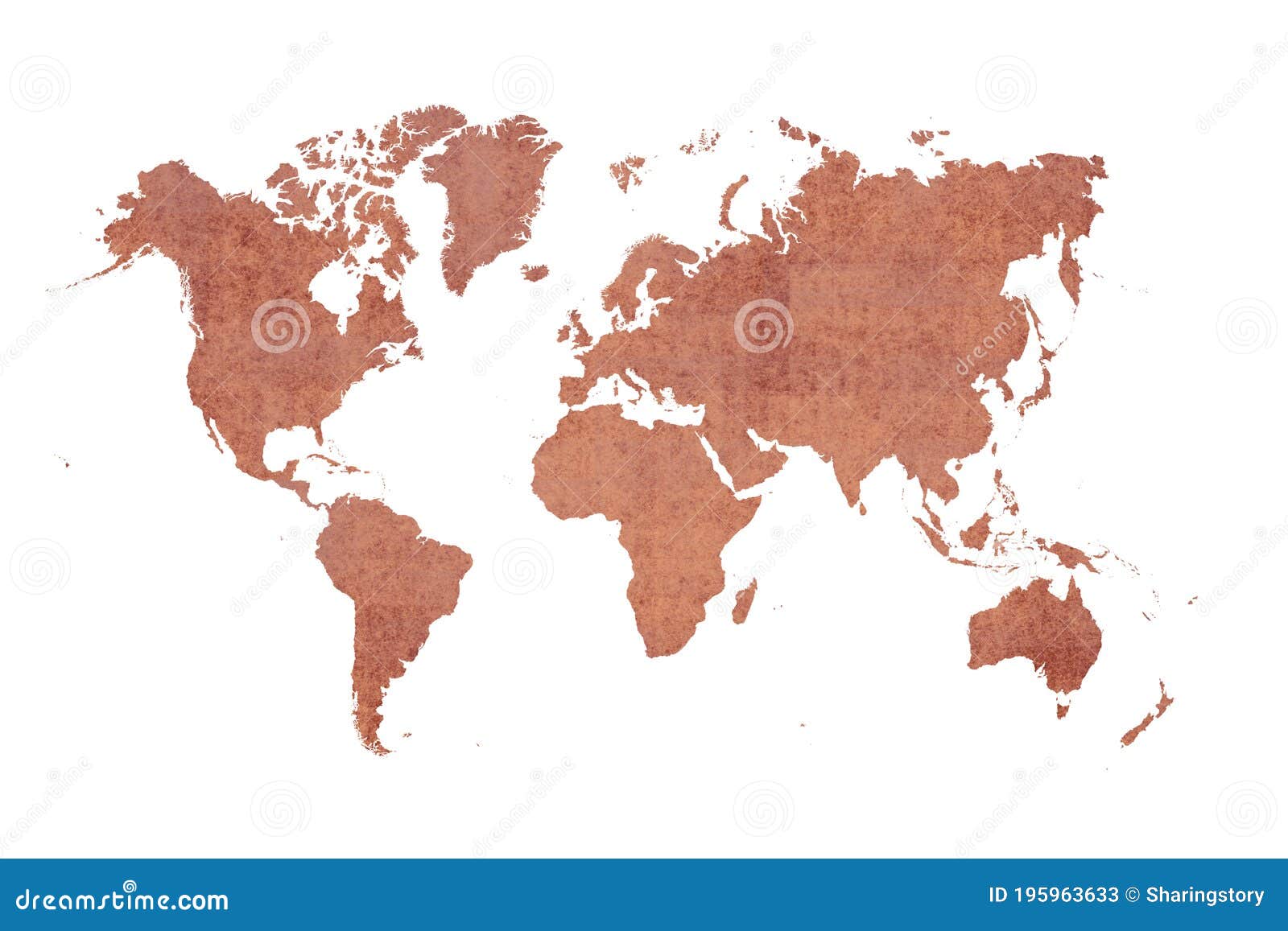 World Map on Brown Wall Background Stock Image - Image of earth ...