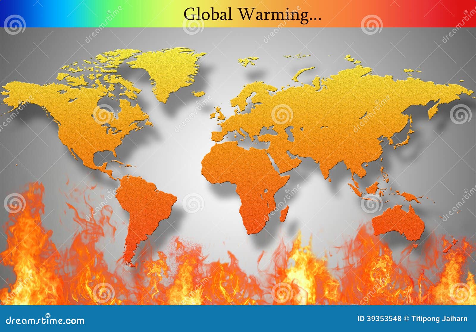 World map is burning stock illustration. Illustration of high - 39353548
