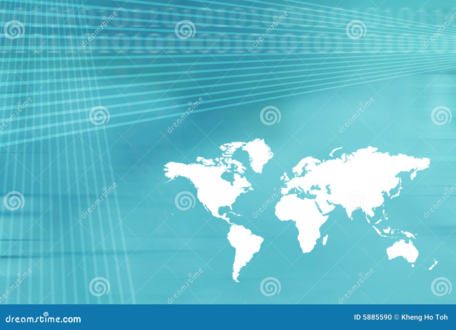 World Map Business Background Stock Illustration - Illustration of data ...