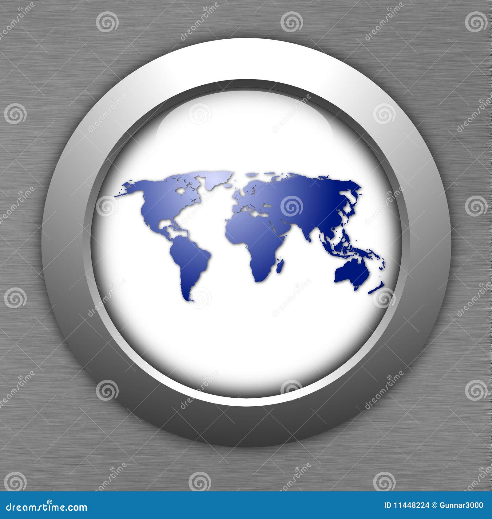 World map button stock illustration. Illustration of design - 11448224