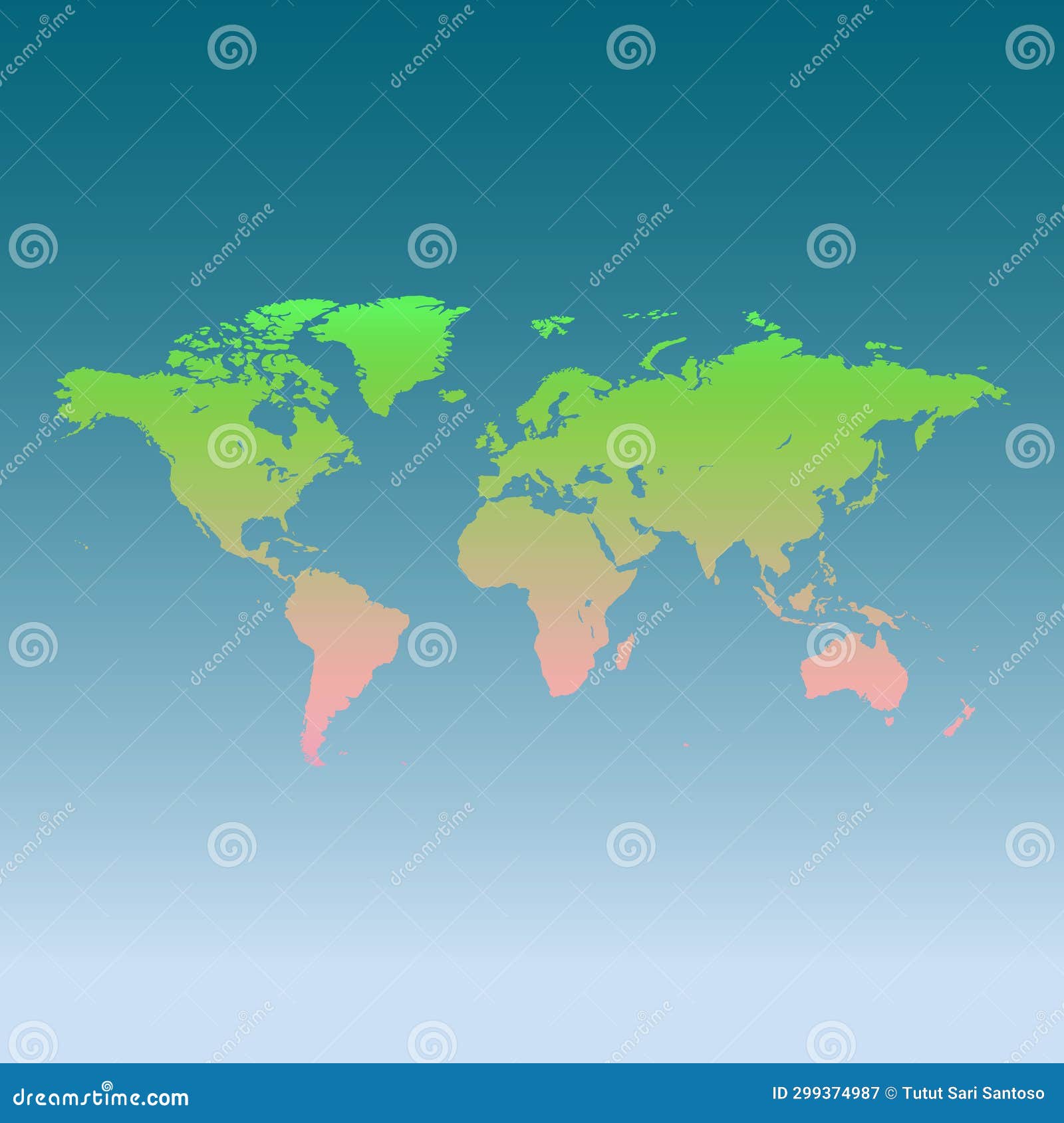 World map stock vector. Illustration of clipart, world - 299374987