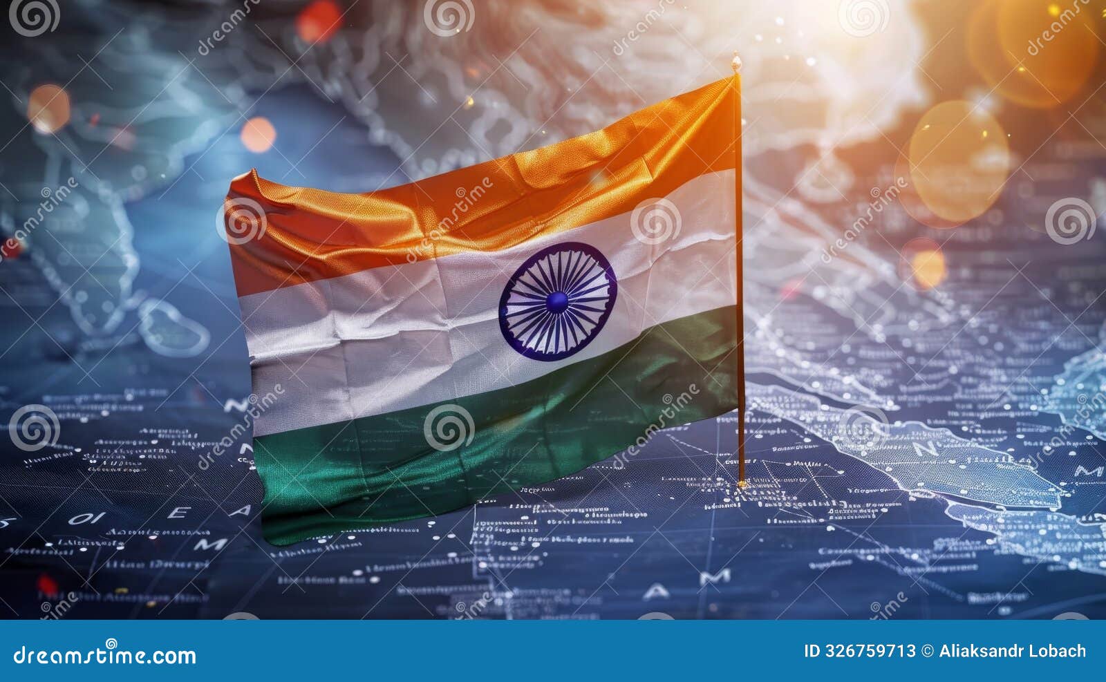 World Map Centered on India . Map of India Stock Image - Image of ...