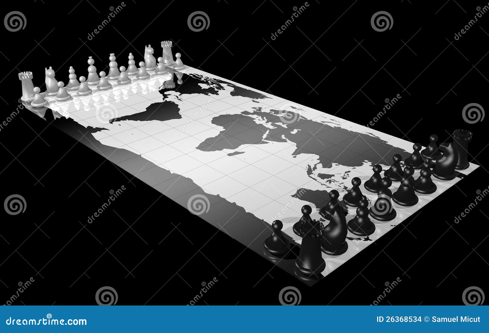 World map chess stock illustration. Illustration of international ...