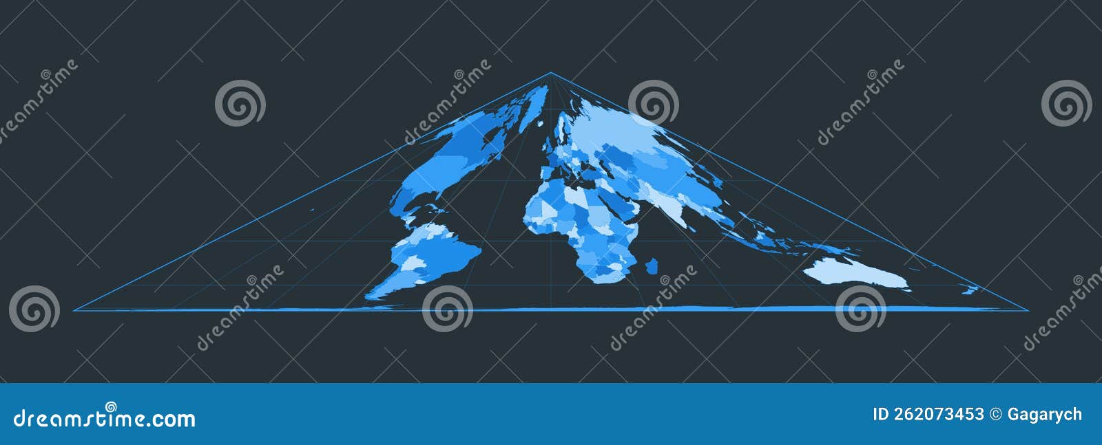 World Map. Collignon Equal-area Pseudocylindrical. Stock Vector ... World Map. Collignon Equal-area Pseudocylindrical. Stock Vector ...