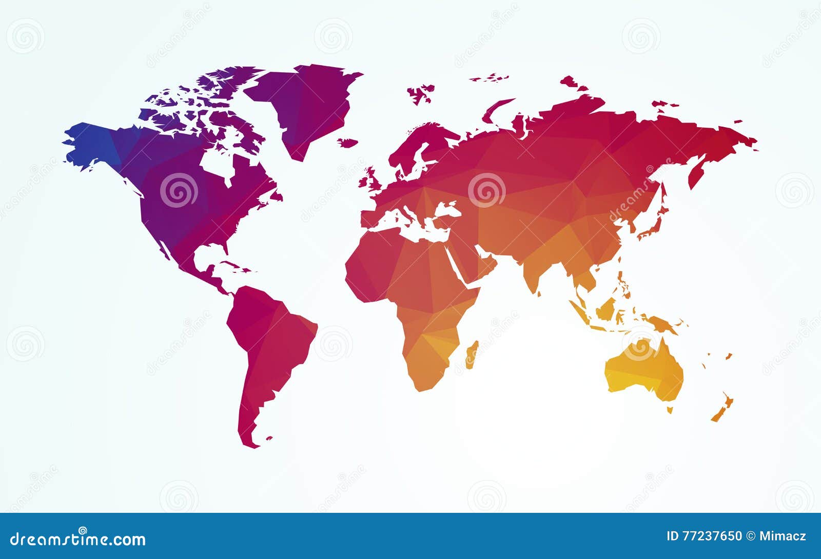 World Map Color Geometric Shape Texture Stock Vector - Illustration of ...