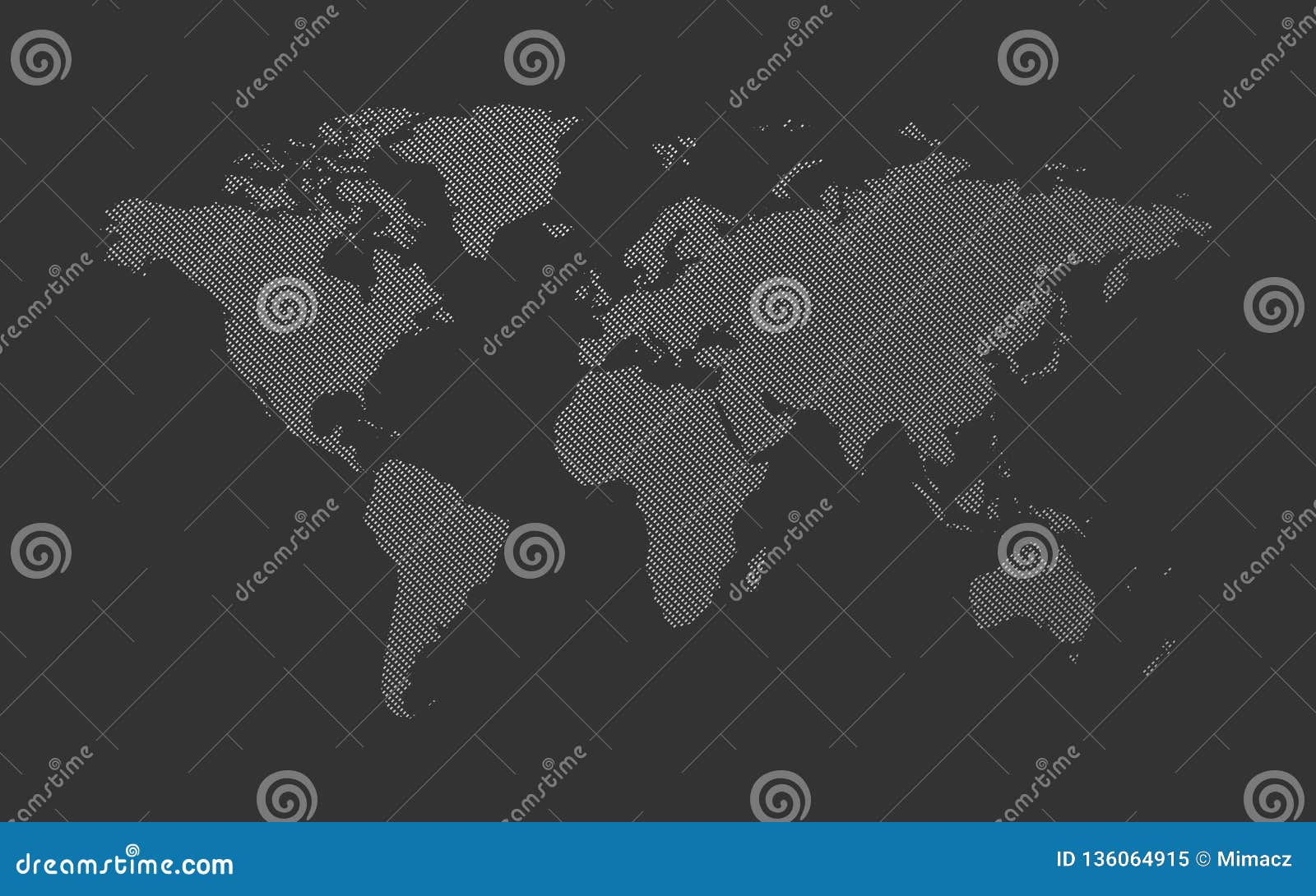 World Map Composed of Rectangle Stock Vector - Illustration of square ...