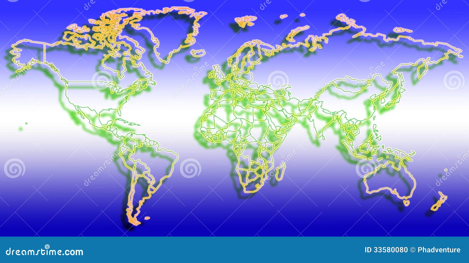 World map stock illustration. Illustration of colorful - 33580080