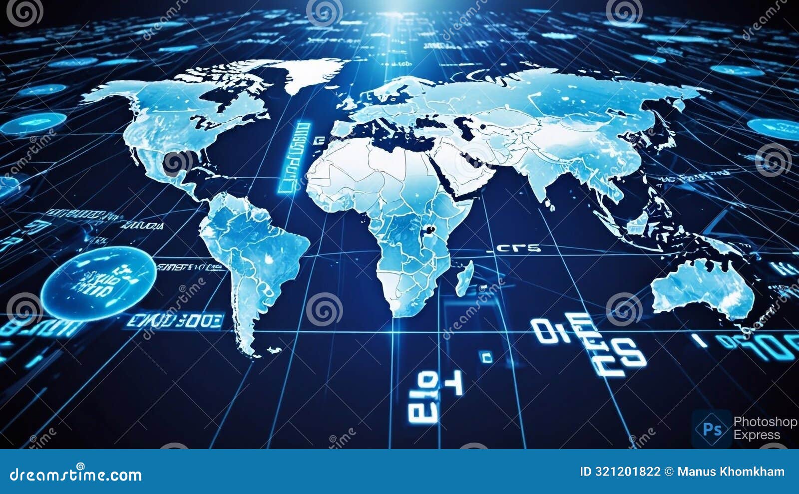 World Map Concept Generate by Ai Stock Illustration - Illustration of ...