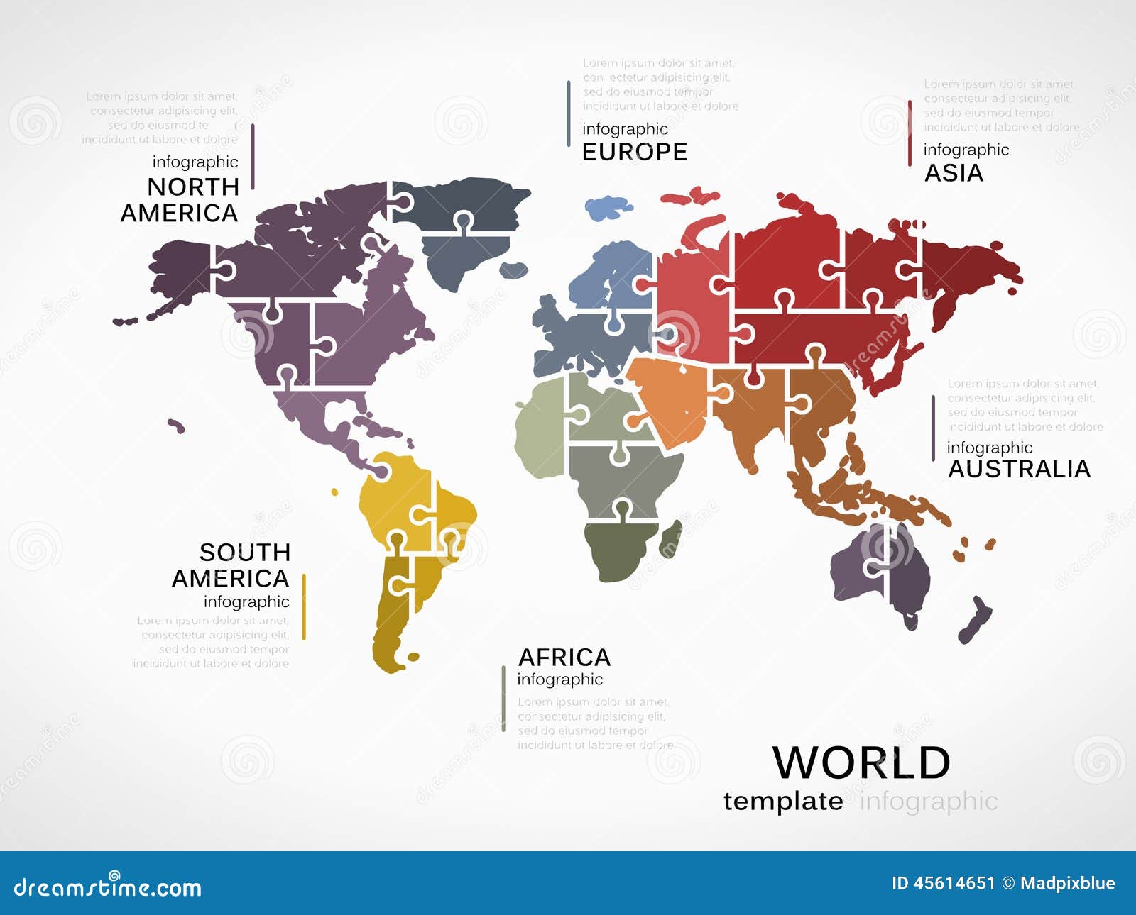 World map stock vector. Illustration of concept, template - 45614651