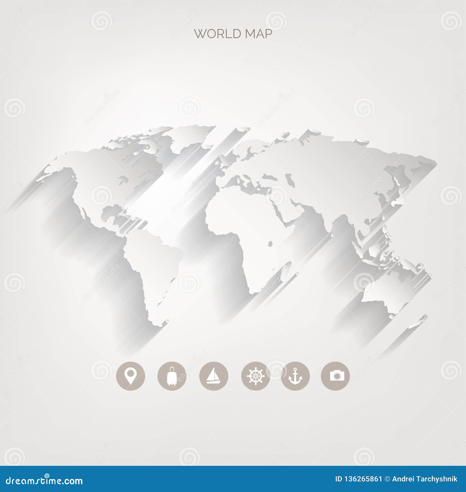 World Map Concept Vector Illustration. Stock Vector - Illustration of ...