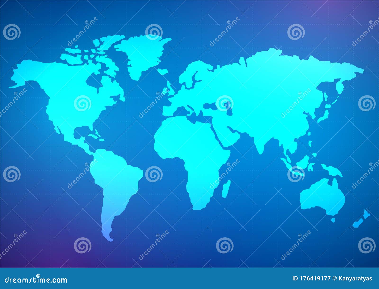 World Map Concept on Blue Background Design.vector Illustration Stock ...