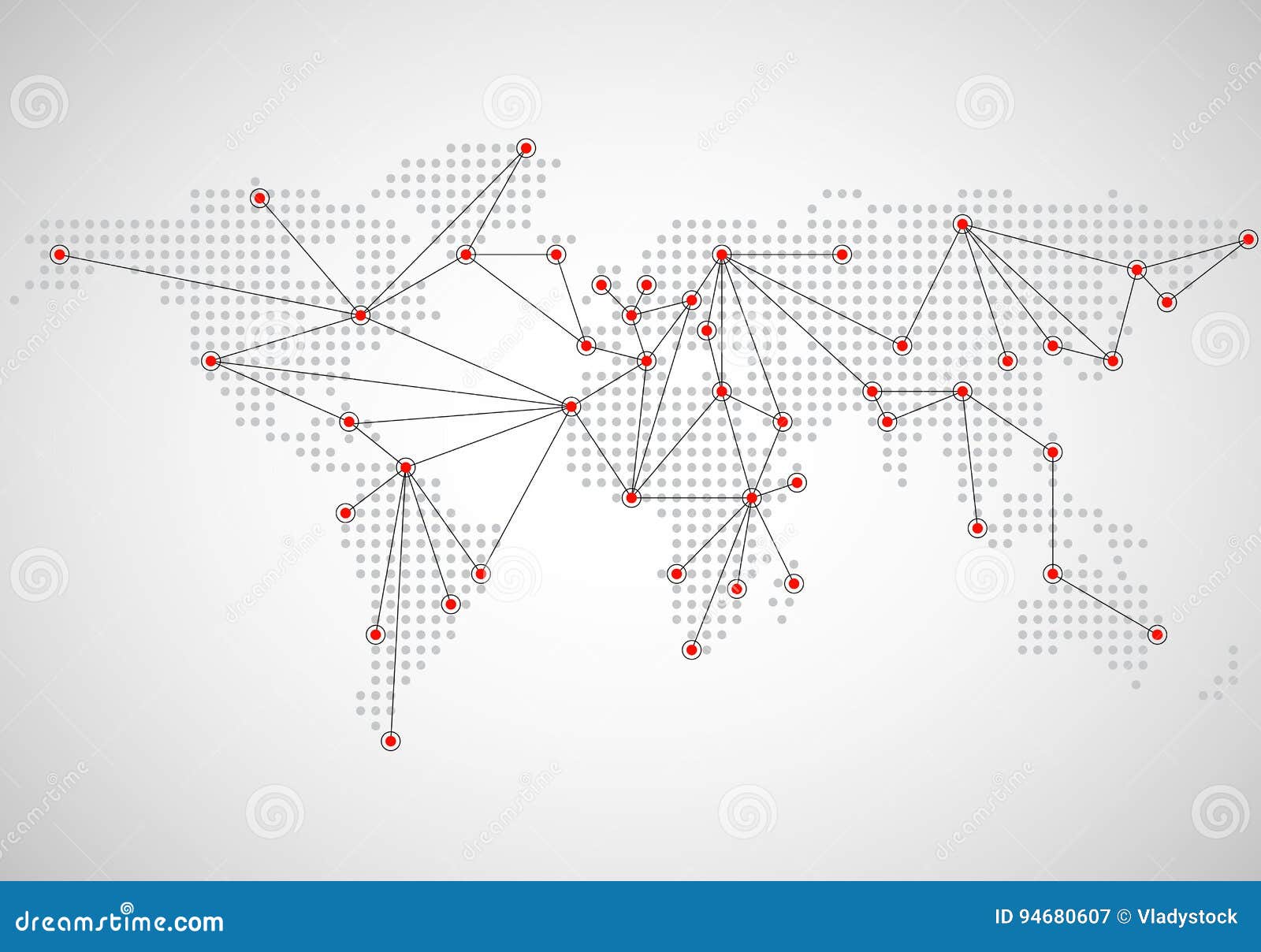 World map connection stock vector. Illustration of creative - 94680607