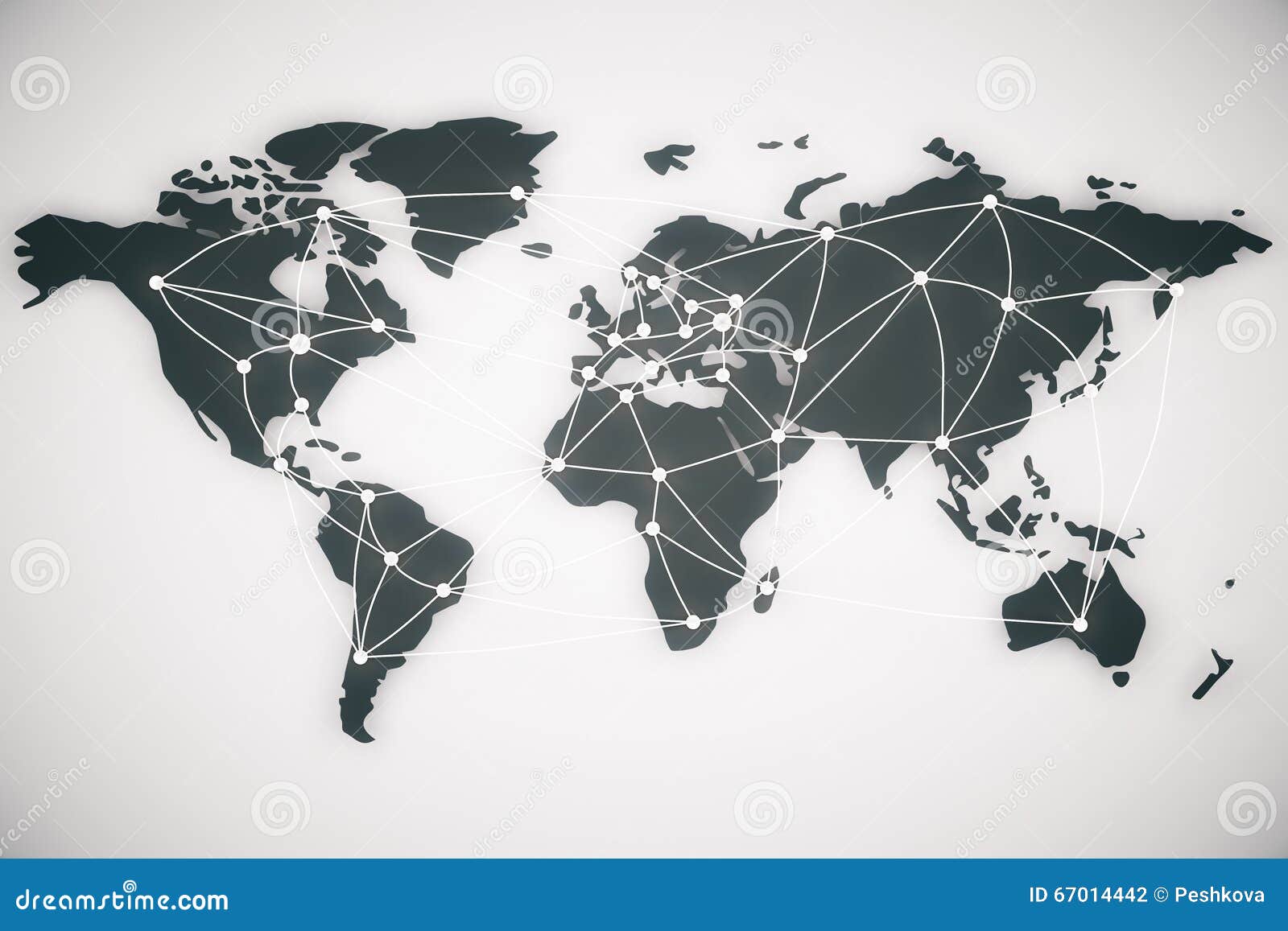 World Map and Connection Lines Stock Photo - Image of contact, connect ...