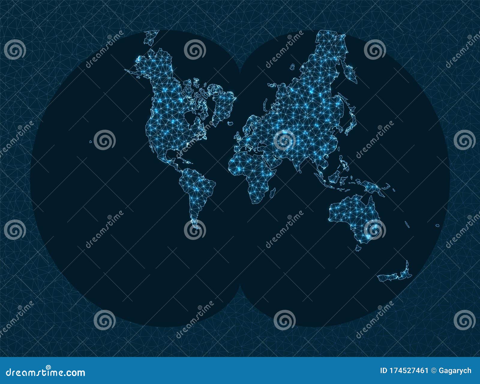 World map connection. stock vector. Illustration of internet - 174527461