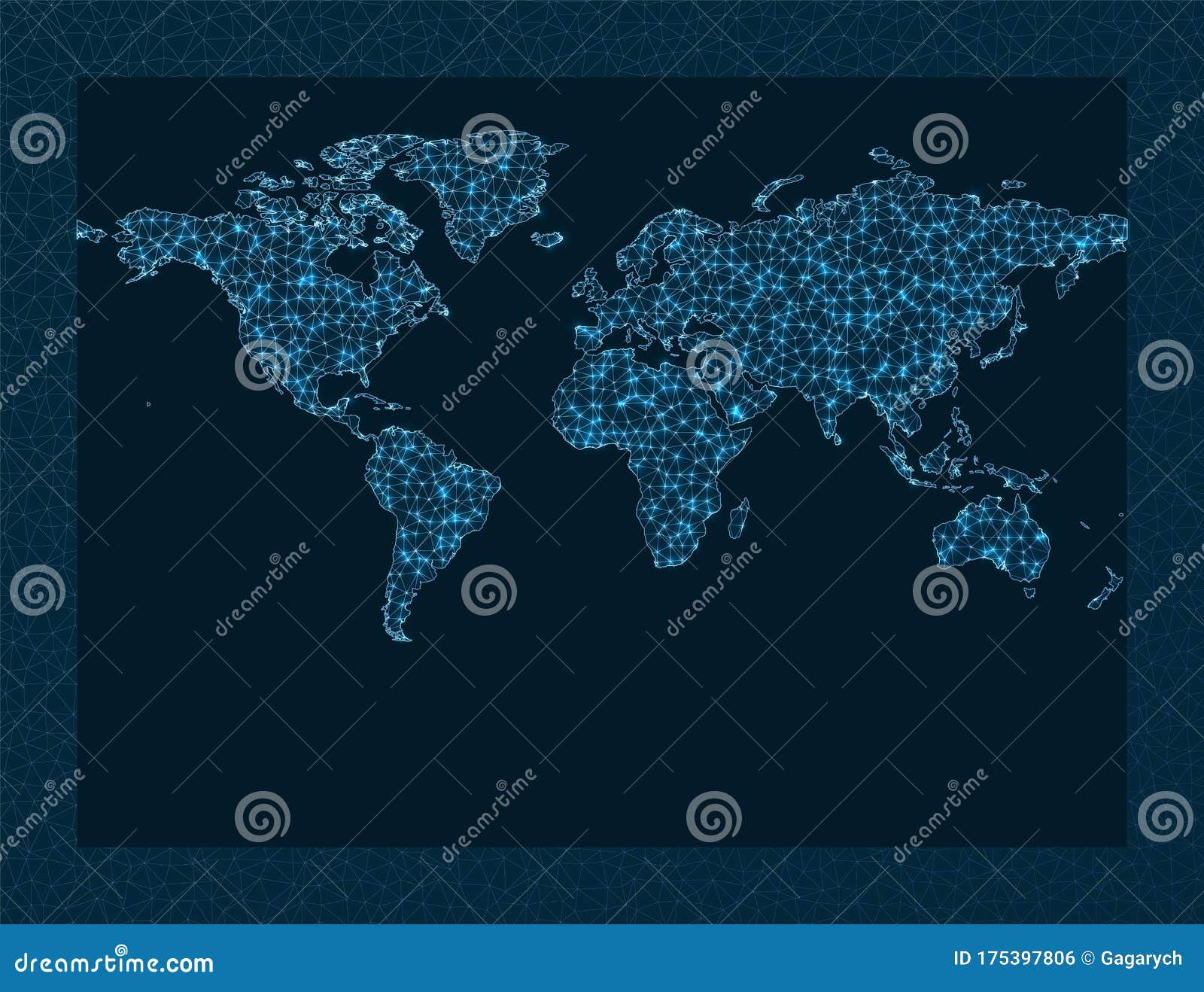 World map connection. stock vector. Illustration of globe - 175397806