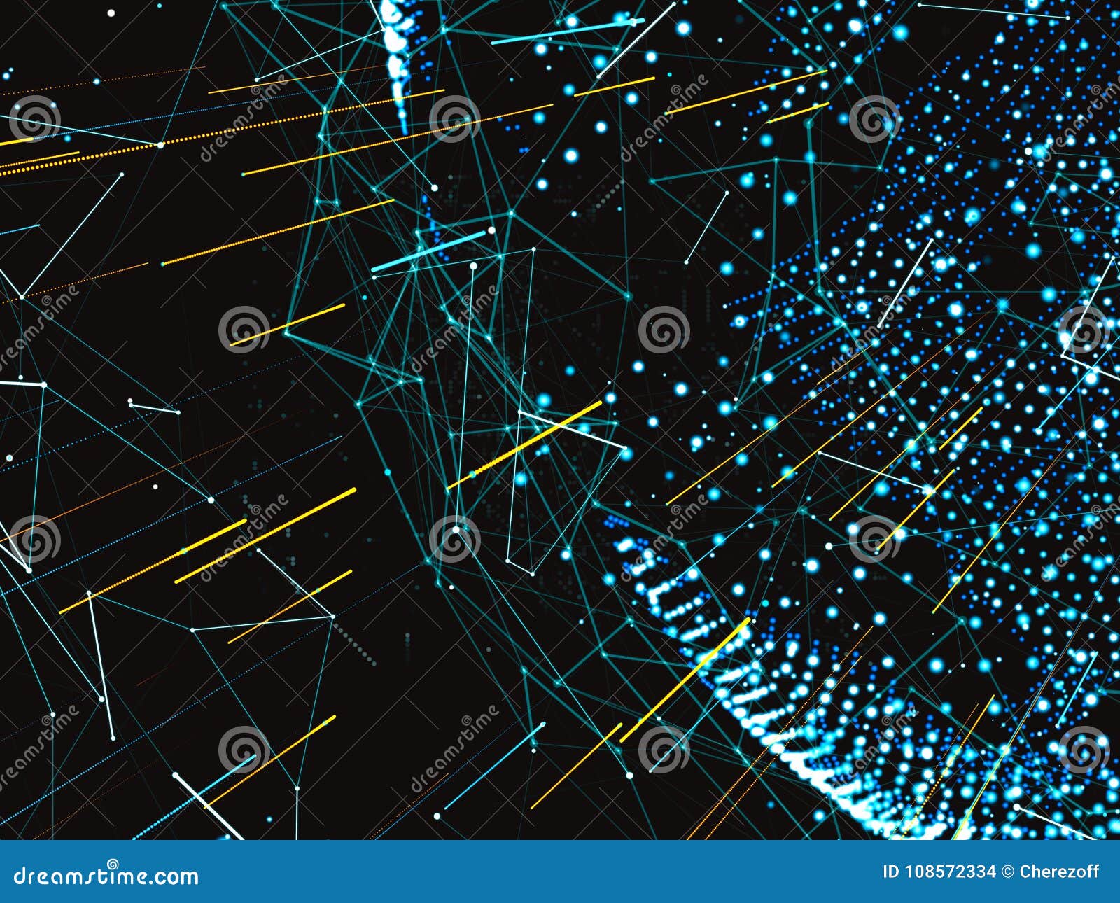 Abstract Representation of the Digital World Stock Illustration ...
