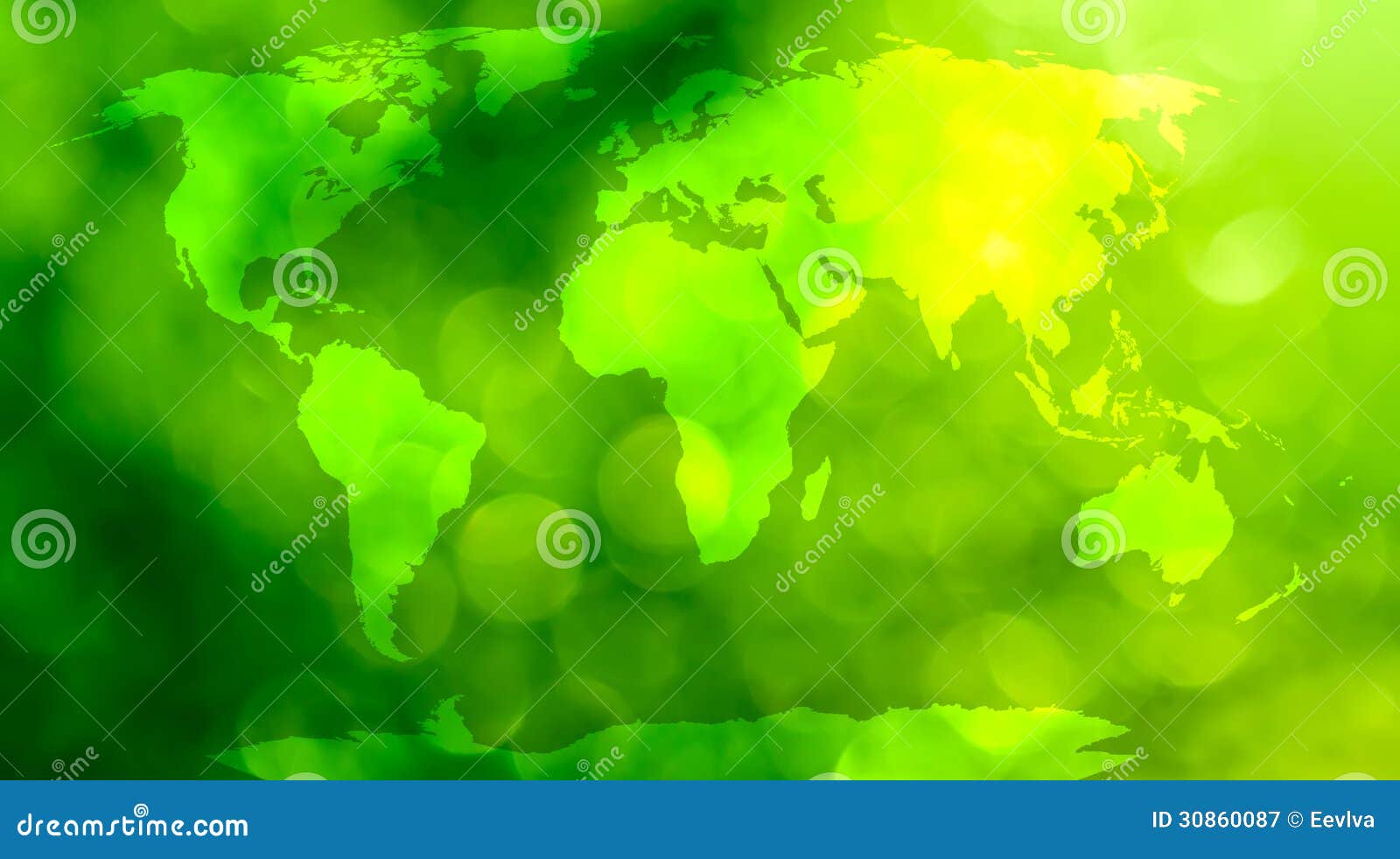 World map. stock illustration. Illustration of green - 30860087