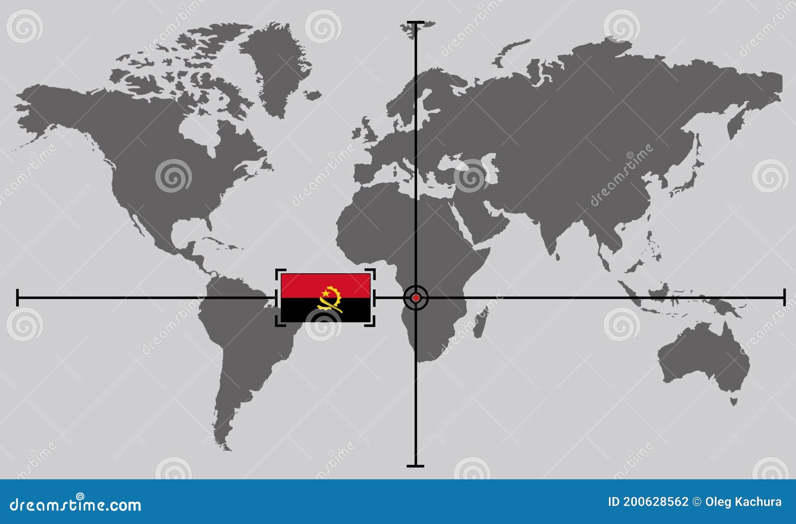 Earthquake In Angola, Concept. Seismograph On The Angolan Map. 3D ...
