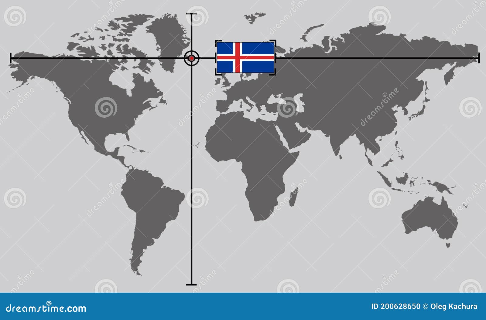 World Map With Coordinate Grid And Meridian And Parallel, Map Of Planet ...
