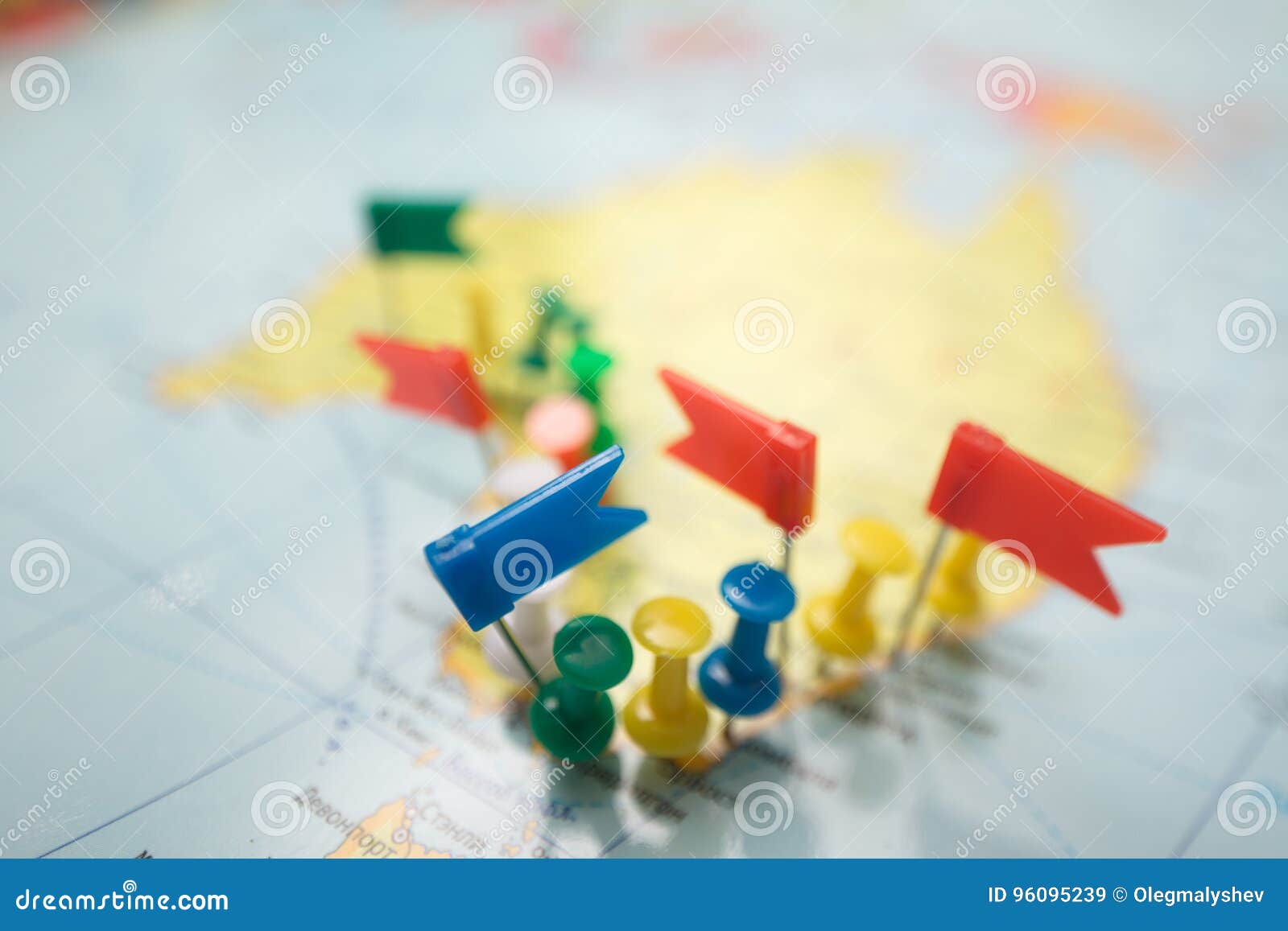 World Map Country Flags Marked Pin City Pinpoint Stock Image - Image of ...
