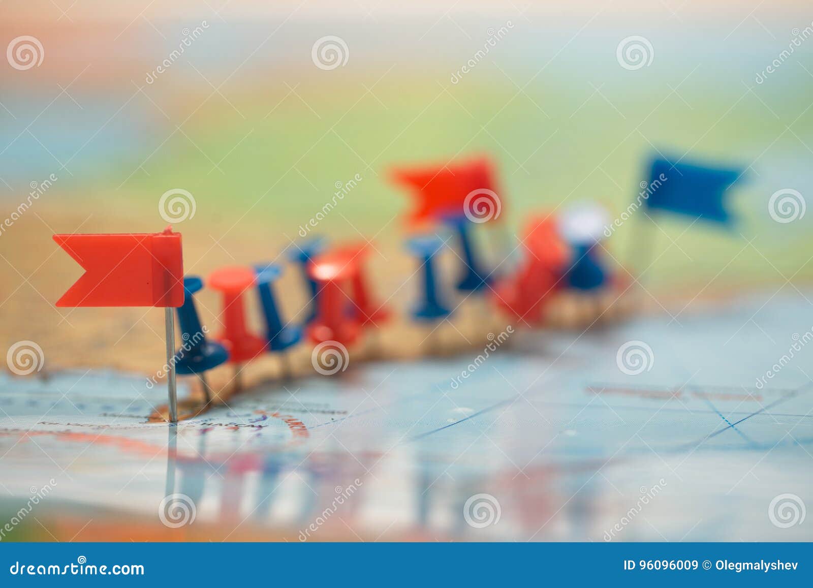 World Map Country Flags Marked Pin City Pinpoint Stock Image - Image of ...
